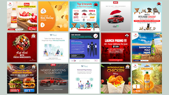 Design social media posts, banner, smm ads design by Dezayner | Fiverr