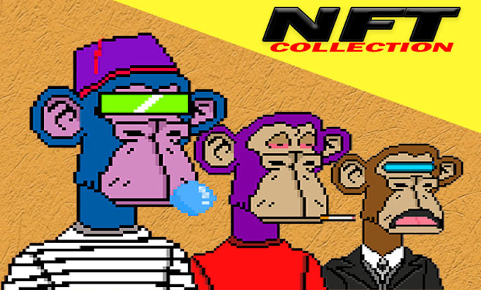 Create unique nft collections in doodle and pixel art by Graphicart462 | Fiverr