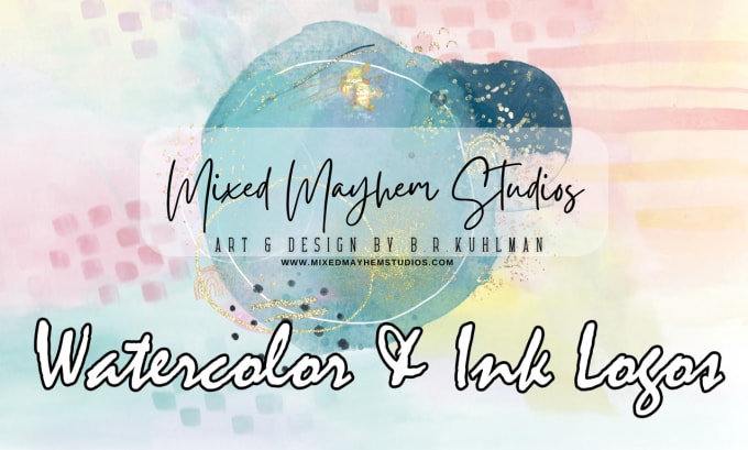 Design a dreamy watercolor or inky logo for your brand by Miss_bee | Fiverr