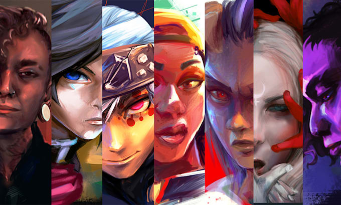 Illustrate stylized or realistic portraits of characters by Sneau_ | Fiverr