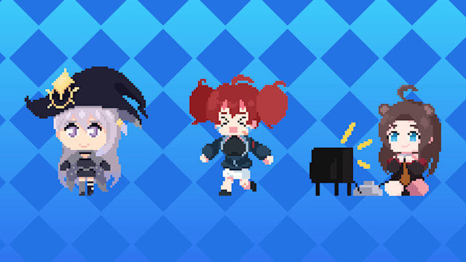 Make chibi in pixel art for you by Yukiyurei | Fiverr