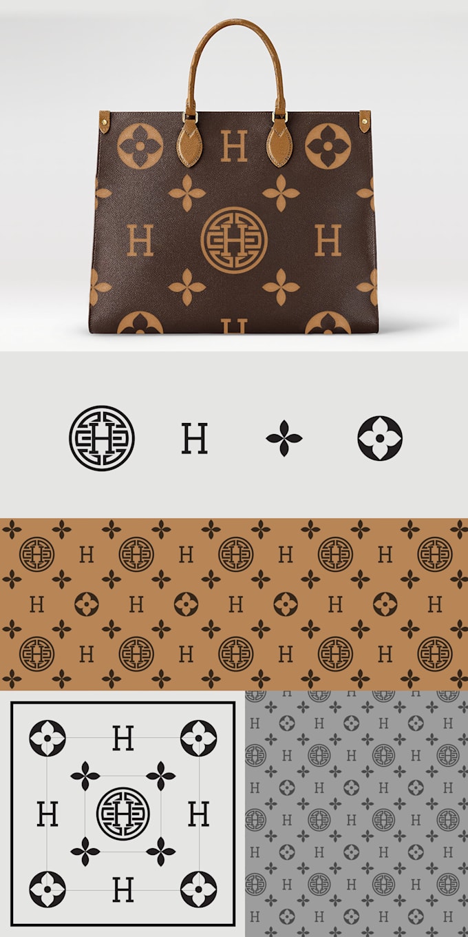 Design a unique seamless monogram and ambigram, fashion pattern by ...