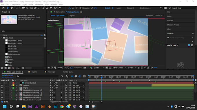 Create this intro logo animation video for your photo studio by ...