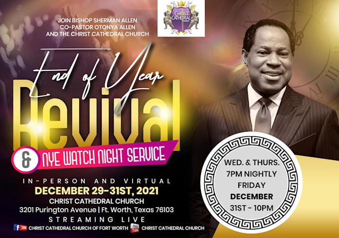 Create an amazing flyer for your church, fb or online events by ...