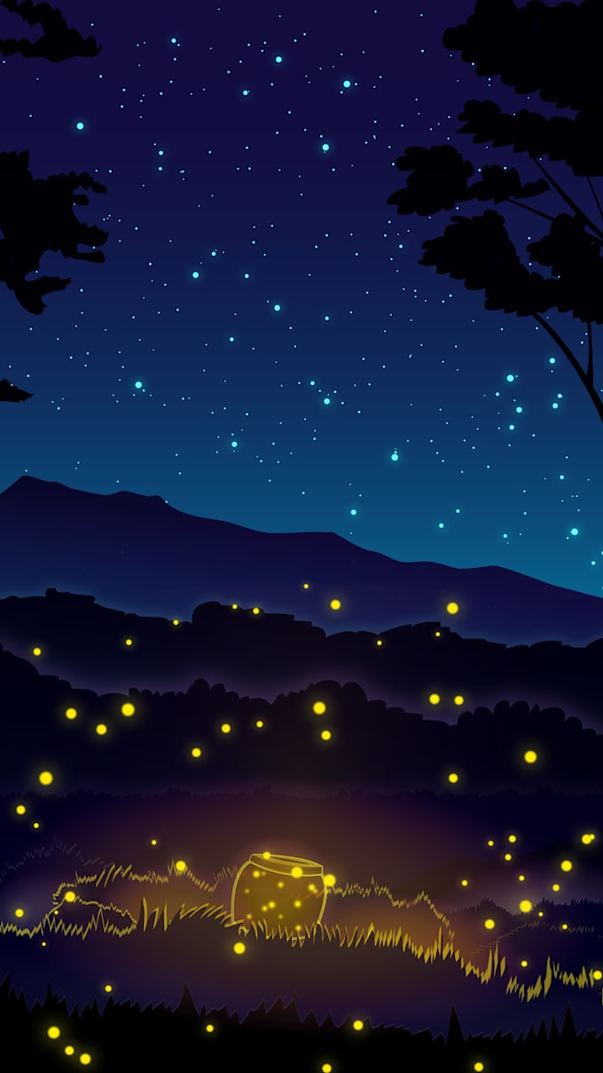 Create background flat illustration by Suntronout | Fiverr