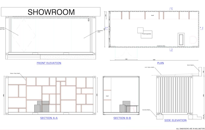 Do autocad 2d permit drawing of container building layout plans ...