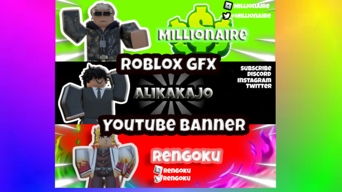 Make You A Roblox Gfx Youtube Banner Art By Darkhc Fiverr