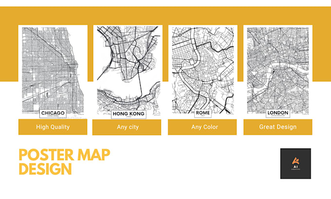 Design a city or region wall map poster, any cit by Ilyasaitichou | Fiverr