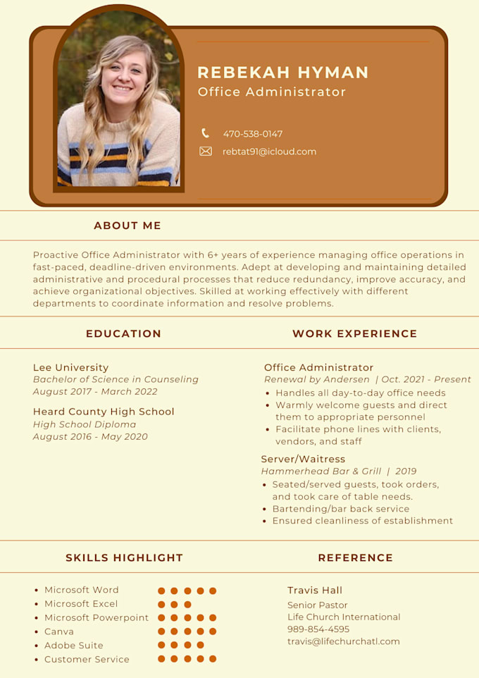Create an impressive resume design by Rebhyman | Fiverr