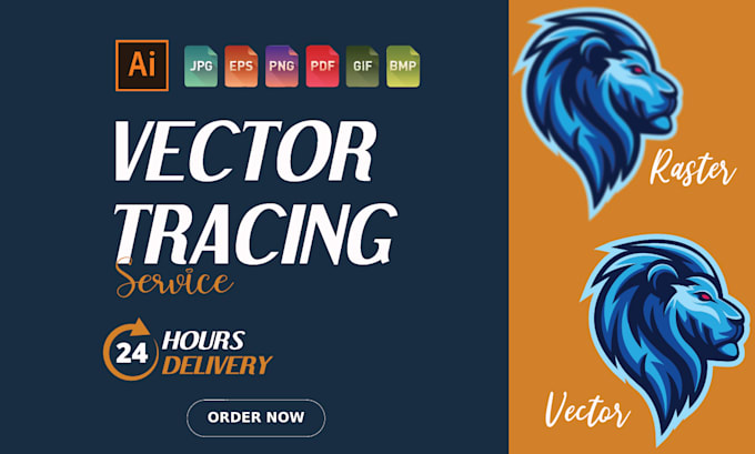 Do manual vector tracing and convert your raster image or logo into vector form by Laibaarif231 ...