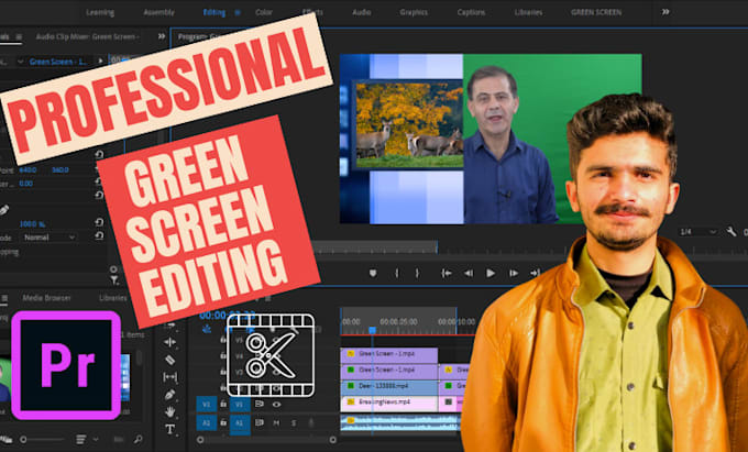 Remove green screen background professionally from video and image by ...