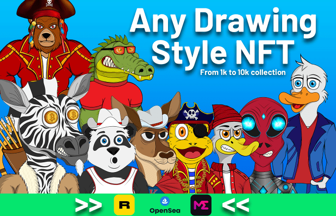 Create custom nft cartoon art collection, nft artist by Manzaribrahim ...