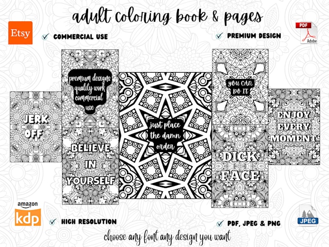 custom coloring pages etsy