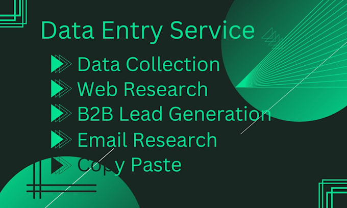 Data entry, copy paste, web research by Nadimmostafa12 | Fiverr