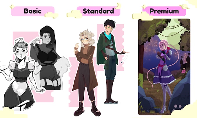 Draw your dnd character or oc illustration by Aymeearts | Fiverr