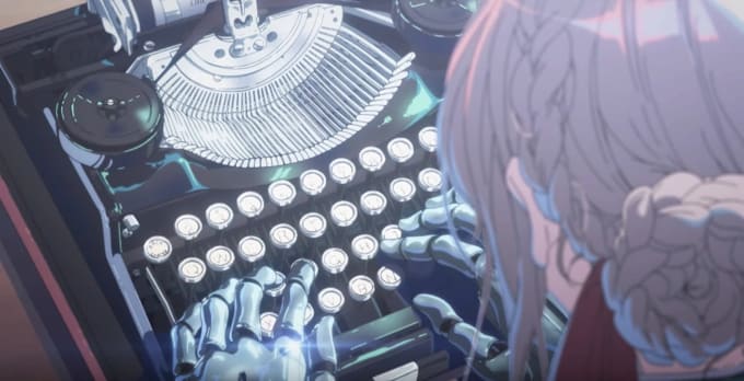 Write you a letter like an auto memory doll from violet evergarden by ...