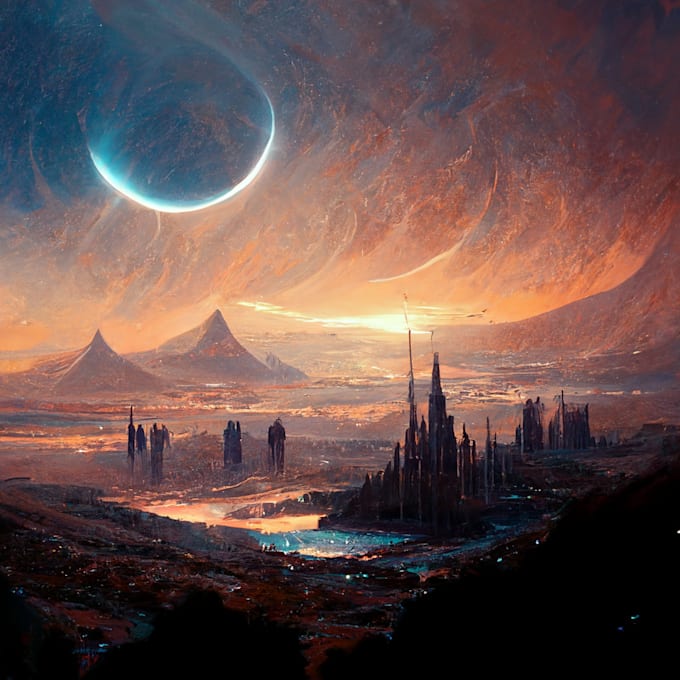 Create a digital artwork of a landscape for you in any style by ...