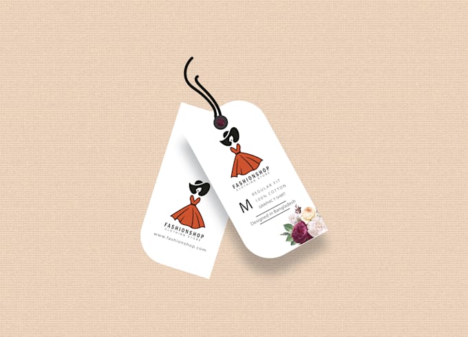 Design modern hang tag and clothing labels by Vectorrstudio | Fiverr