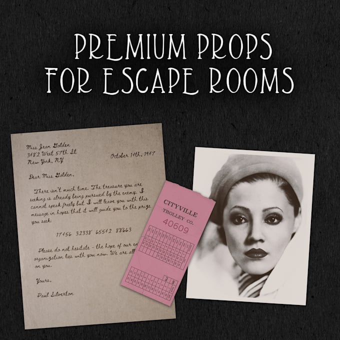 Design high quality paper props for your escape room or video game by ...