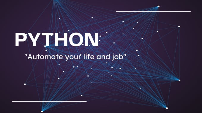 Automate your life and your job with python by Ericle852 | Fiverr Automate your life and your job with python by Ericle852 | Fiverr