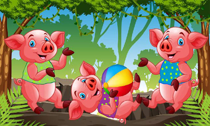 Create a custom professional 2d awesome animation for kids by ...