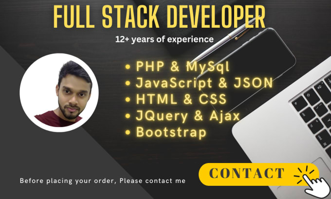 Do Php Mysql Javascript Jquery Ajax Json Codeigniter Laravel By Jnchamaram Fiverr