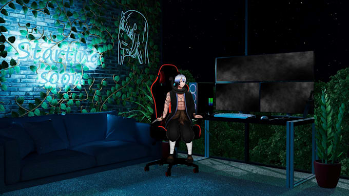 Create custom 3d scene for vtuber by Pavel_p7 | Fiverr