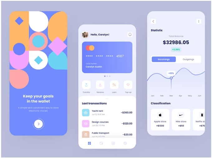 Financial fintech web app mobile app design and development by ...