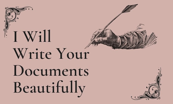 Write your documents in pretty and neat handwriting by S_laiba13 | Fiverr