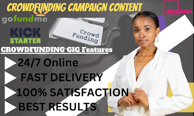 Create, promote fundraising kickstarter indiegogo gofundme crowdfunding ...