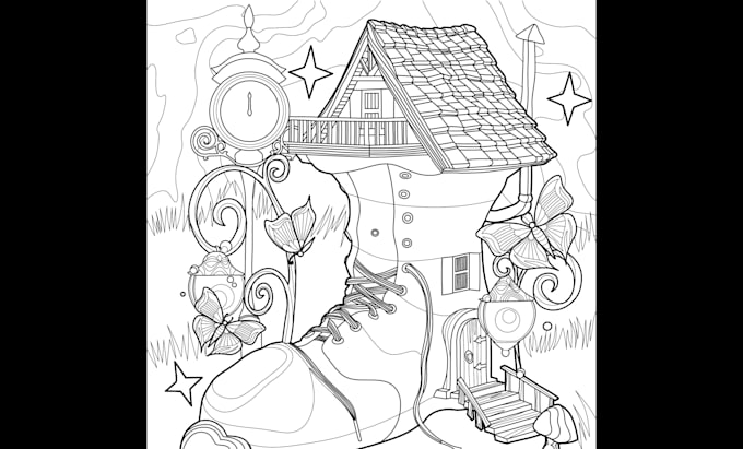 Do your photo into fantasy line art in different style by ...