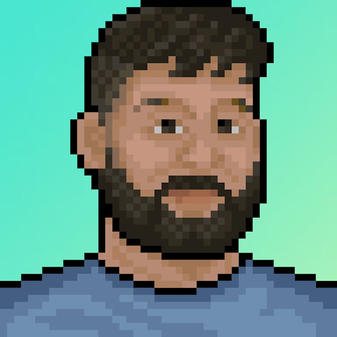 Creat amazing pixel art portrait by Vguti_8bit | Fiverr
