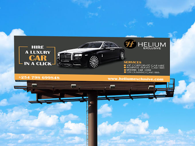 Design professional billboard, signboard and banner for you by Fariha ...