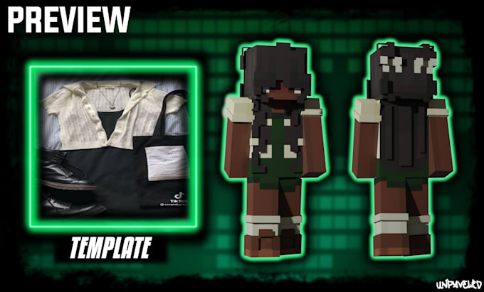 Create custom and high quality minecraft skins by Unpaveled | Fiverr