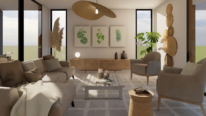 Create interior design for residential rooms by Josefinalopez88 | Fiverr