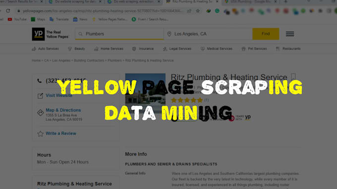 Do yellow pages, web scraper, yellow page, website scraping by Saitharshadali | Fiverr