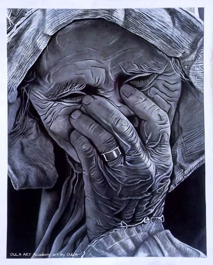 Create realistic drawing by my hand with shipping by Dula_art_studio ...