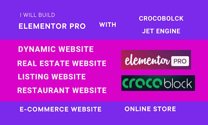 Build your wordpress website by elementor pro, crocoblock by Danieltripura98 | Fiverr