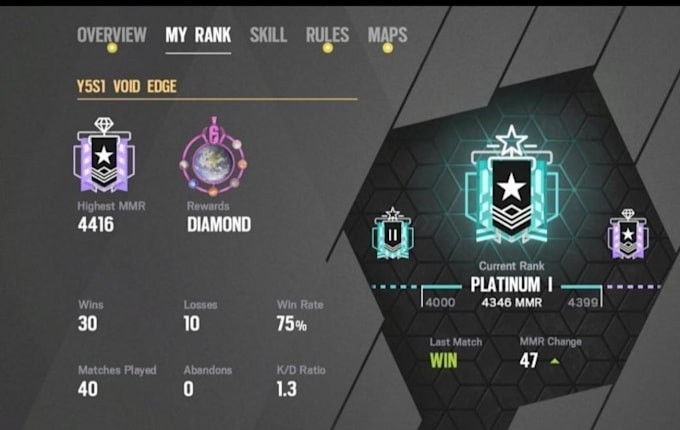 Help you to improve your rank in rainbow six siege pc by Vertclastro ...