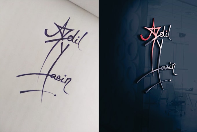 Design signature logo minimalist 3d business handwritten luxury classy ...