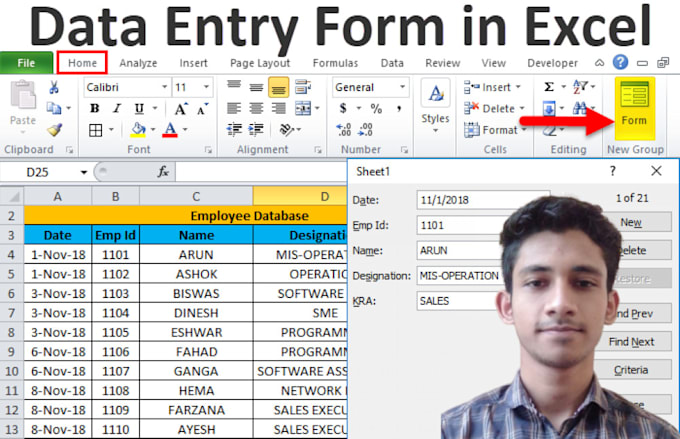 Do excel data entry, web research, copy paste, data entry by Mujahidmahi_123 | Fiverr