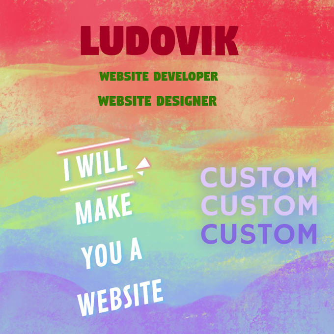 Make you a custom interactive well designed website by Ludovikwebsites ...