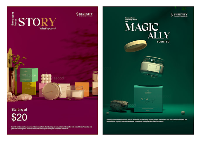 Design modern product posters and ads with copy writing by Izmamasood ...