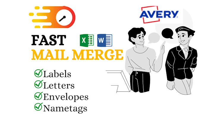 Convert files from text xls csv doc pdf to printable mailing labels in 2 hours by Tayaba_ | Fiverr