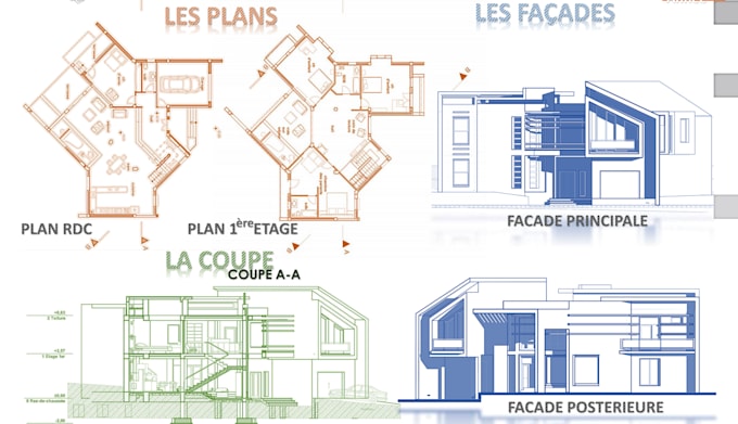 Draw and designe your plans by Khaledarchi07 | Fiverr