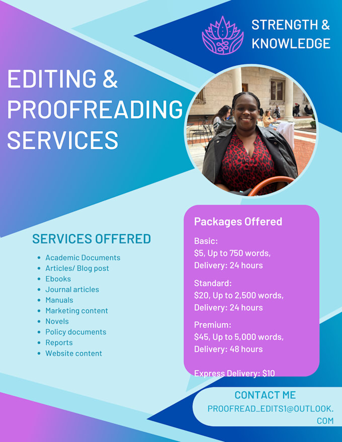 Professionally proofread and edit your document by Proofread_edits | Fiverr