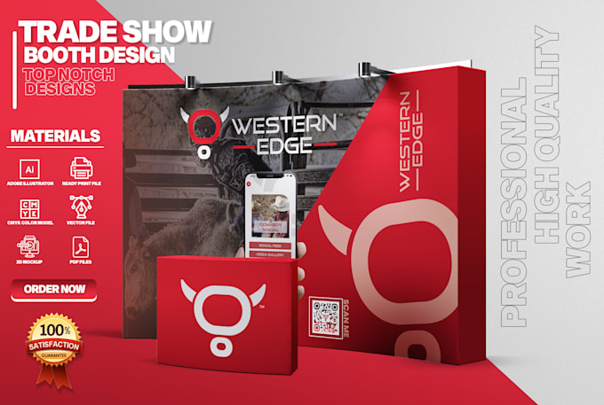 Design backdrop, trade show booth, kiosk booth, or exhibition stand by Muhammad__007 | Fiverr