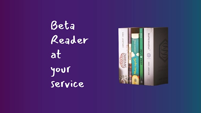 Be your beta reader by Designer_rj1 | Fiverr