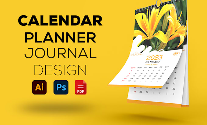Create journal design, digital planner, wall calendar design by ...