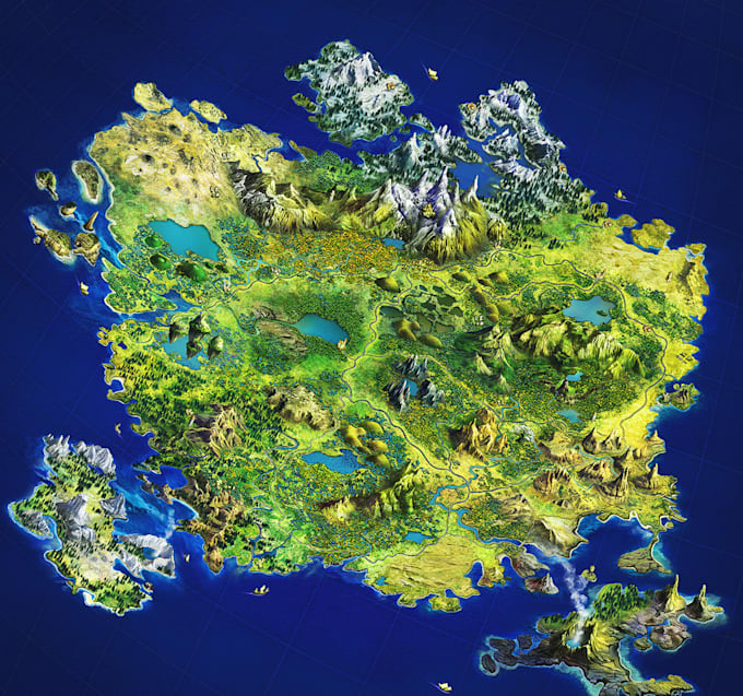 Make your fantasy world or continental dream map by Amarmonerr | Fiverr